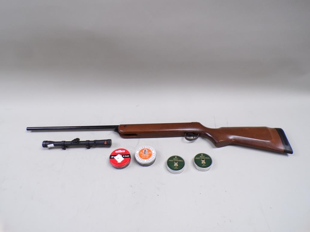 BSA METEOR AIR RIFLE WITH TELESCOPIC SIGHT