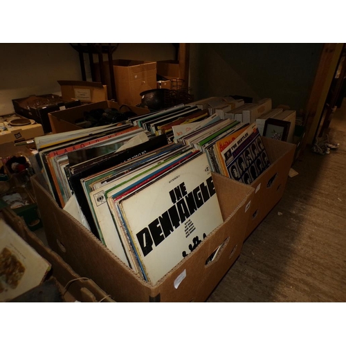 TWO BOXES OF RECORDS