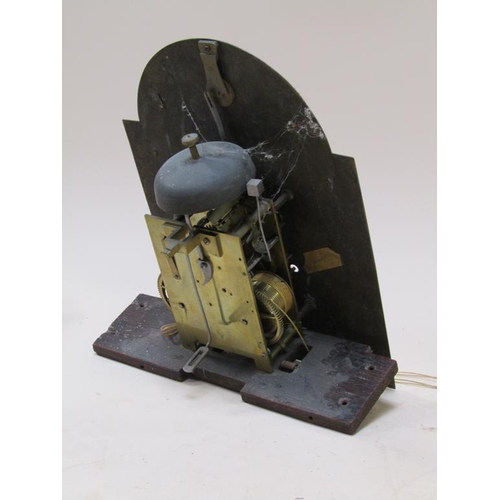 A late 18c eight day longcase clock, the 30cm arched brass silvered ...