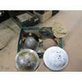 WORLD WAR TIN HELMETS AND CAPS