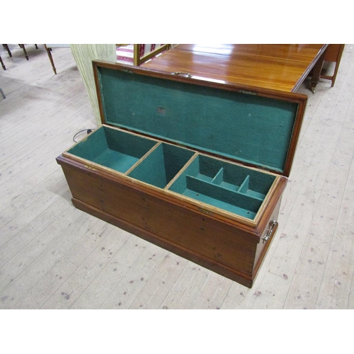 HARDWOOD FITTED BOX 130cms W