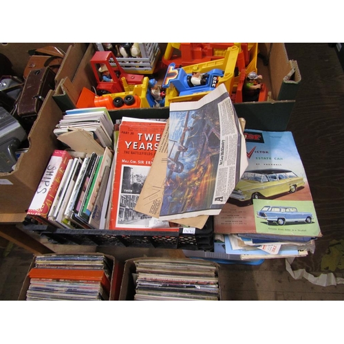 COLLECTION OF EPHEMERA, MAPS, POSTCARDS ETC