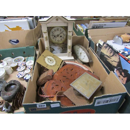 BOX TO INCL CLOCKS, BAGS ETC