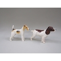 TWO BESWICK DOGS, LARGEST 15cms H