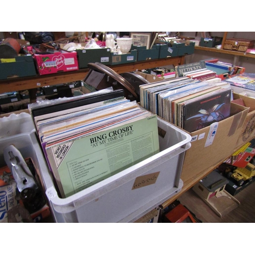 TWO BOXES OF RECORDS