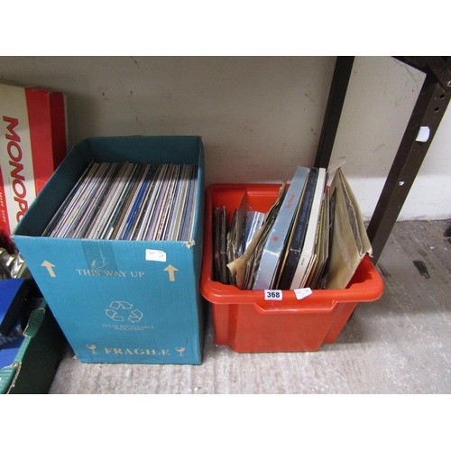 TWO BOXES OF RECORDS