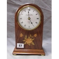 EDWARDIAN STYLE INLAID MANTEL CLOCK - KNIGHT GIBBONS LONDON