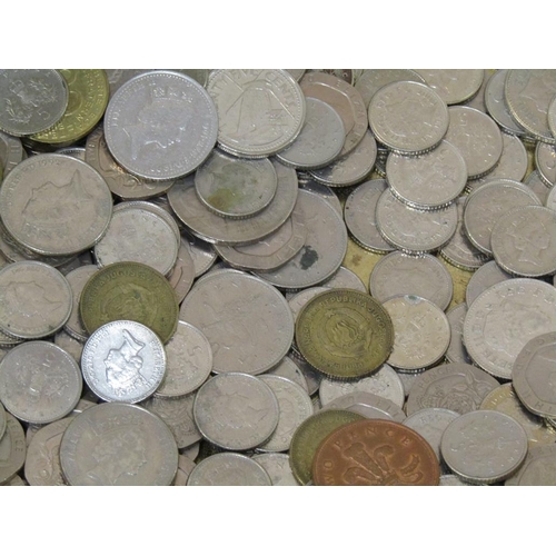 TIN OF MIXED COINS