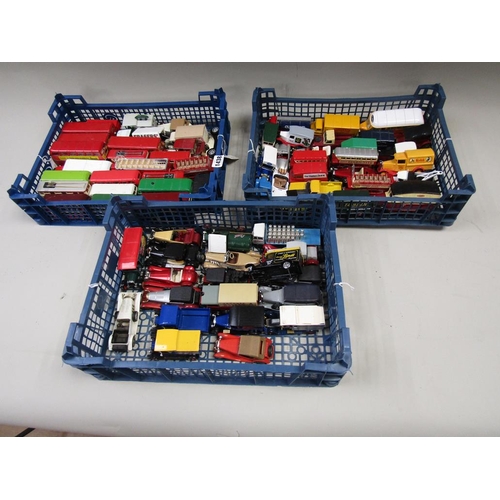 THREE BOXES OF DIECAST VEHICLES