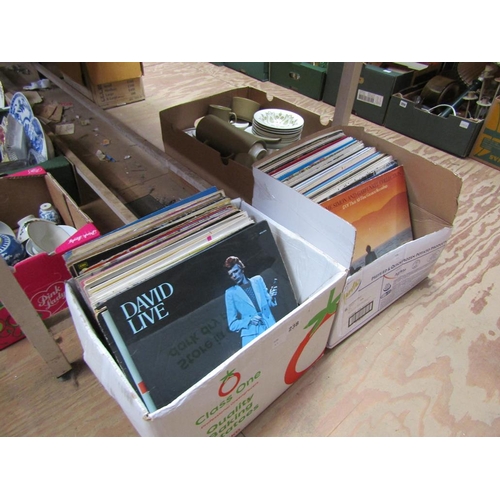 TWO BOXES OF RECORDS