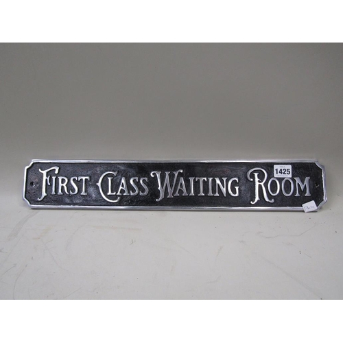 ALUMINIUM WAITING ROOM SIGN, 55CM W