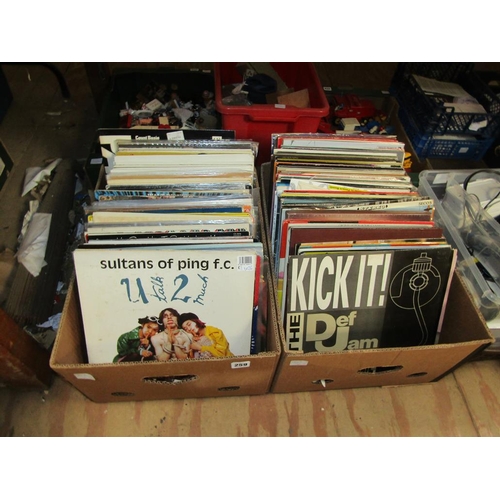 TWO BOXES OF MIXED RECORDS