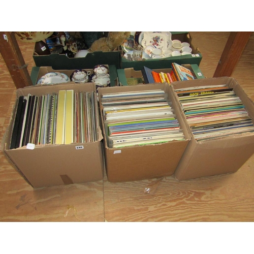THREE BOXES OF RECORDS