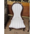 VICTORIAN SHOW FRAME UPHOLSTERED CHAIR