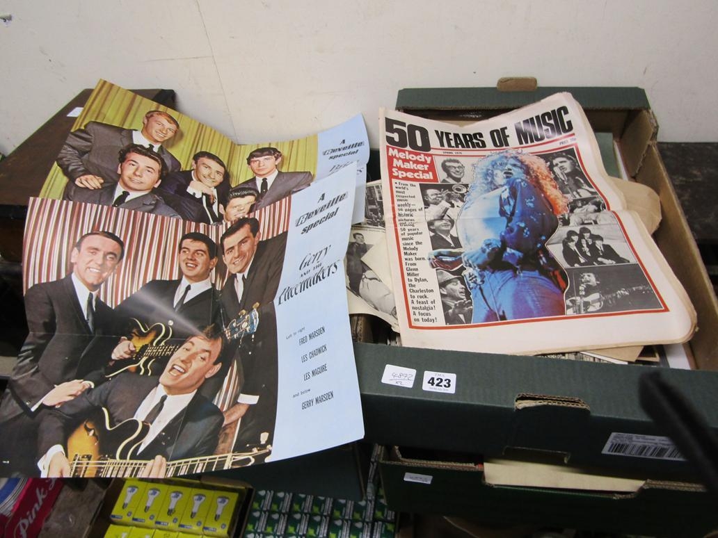 BOX OF BOOKS, OLD NEWSPAPERS ETC