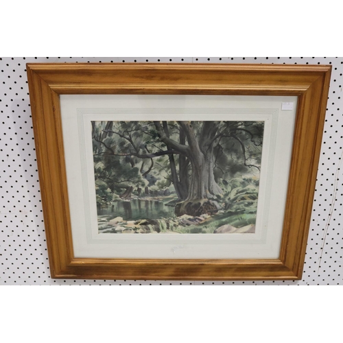 Alfred H Cook (1907-70) Australia, water side rainforest, signed lower ...