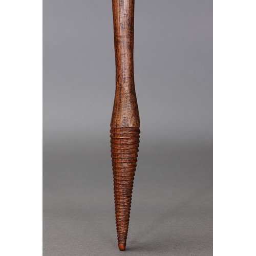 LARGE THROWING CLUB, CONDAH LAKES, VICTORIA. Carved and engraved ...