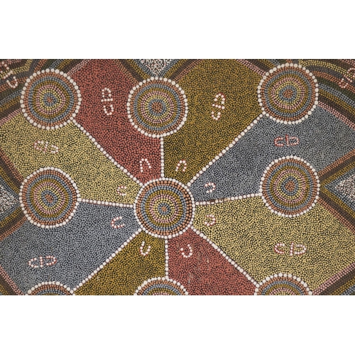 Eileen Nelson Napanangka (1957-.) Australia (Aboriginal) oil on board ...