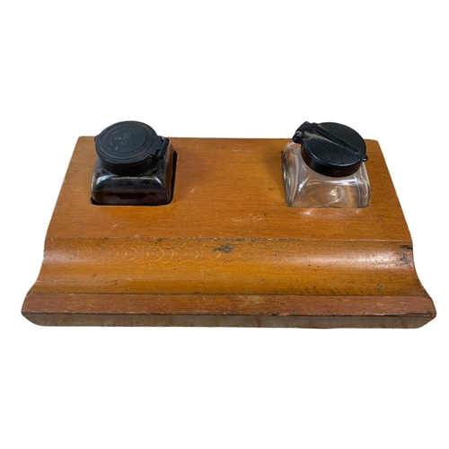 Art Deco pen and ink stand with calendar stand a desk top organiser ...