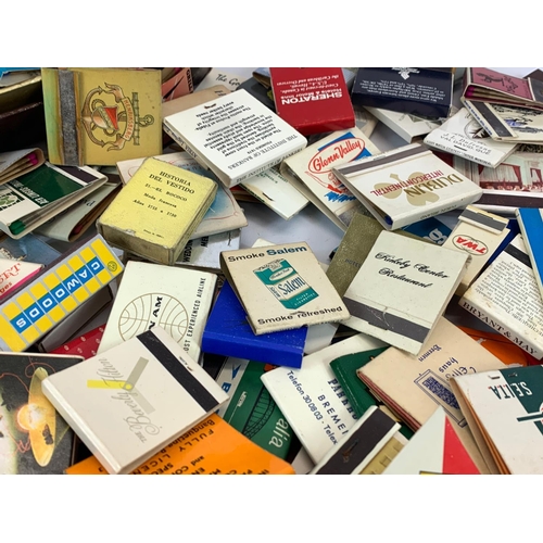 A collection of vintage matches.