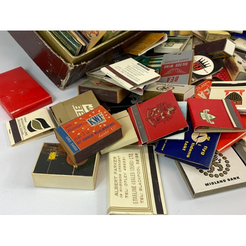 A collection of vintage matches.