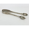 Large silver tongs. Stamped sterling. 46 grams.