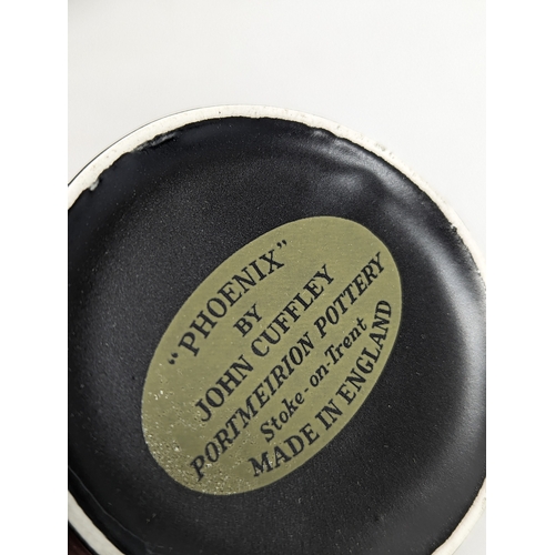 A 15 piece Portmeirion pottery "Phoenix" by John Cuffley coffee set.