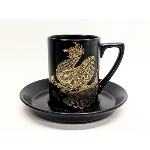 A 15 piece Portmeirion pottery "Phoenix" by John Cuffley coffee set.