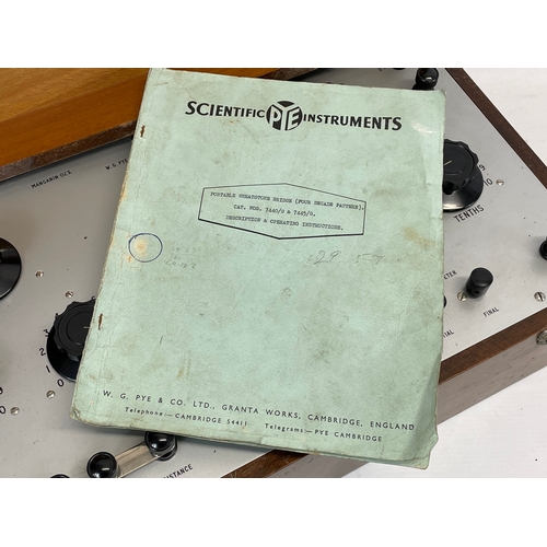 A vintage portable Wheatstone Bridge Resistance Box. Scientific ...