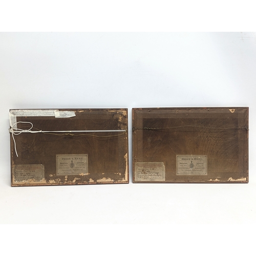 A pair of original signed watercolour paintings by Henry Harding ...