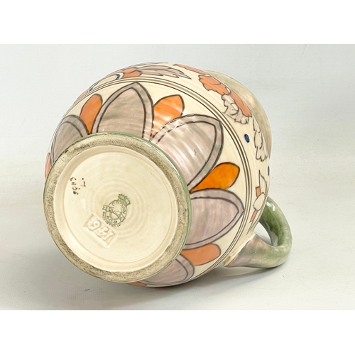A Charlotte Rhead pottery vase, designed for Crown Ducal. 1930’s. 20x22cm