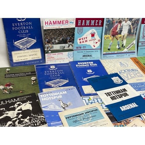 A collection of vintage football programmes. 1960’s-1980’s. West Ham ...