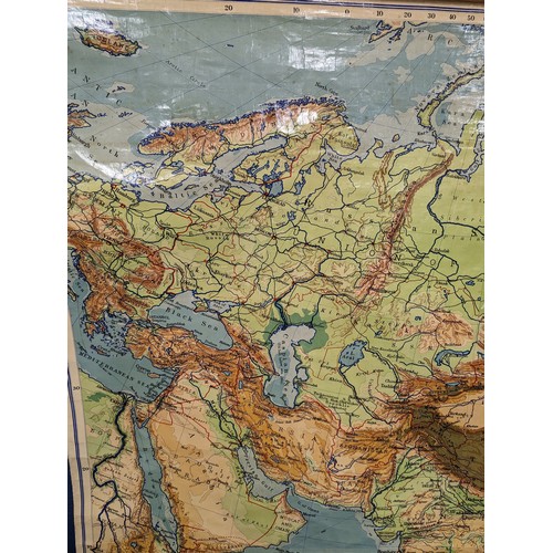Large Philips map of Asia, 1957, 179x162.5cm