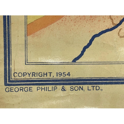 A 1954 George Philip & Son LTD map " THE HOLY LAND IN THE TIME OF THE ...