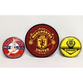 A cast iron Manchester United plaque with 2 enamel signs. Plaque ...