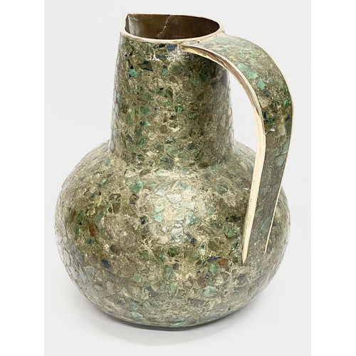 A Los Castillo Taxco silver plated pitcher. 19x20cm