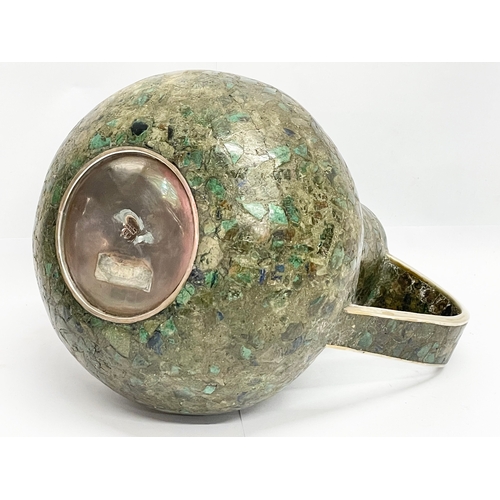 A Los Castillo Taxco silver plated pitcher. 19x20cm