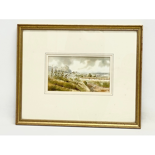 A watercolour painting by R. B. Higgins. Painting measures 23x13cm ...
