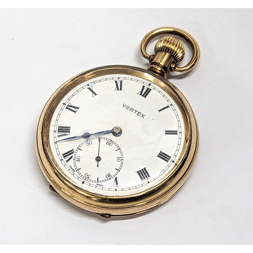 A rolled gold Vertex pocket watch