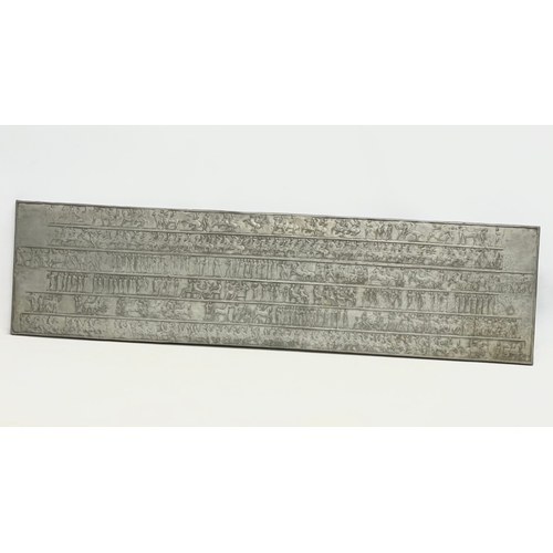 A large vintage Neoclassical style wall plaque with Roman Warriors ...
