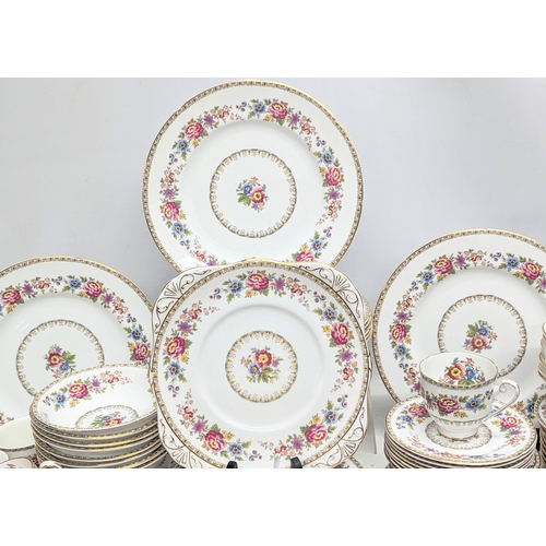 A 126 piece Royal Grafton 'Malvern' dinnerware with coffee pot, cake ...