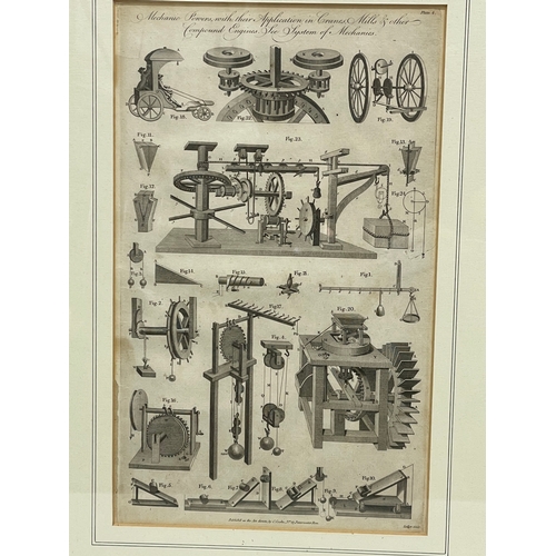 A set of 4 late 19th century mechanical engineering prints. C.Cooke ...