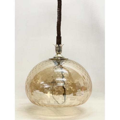 An Italian Mid Century ceiling light by Rolly. 65cm including chain ...