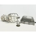 2 large vintage bulkhead lights and a ships nautical light. Simplex ...