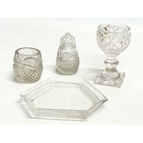 A collection of early 19th and early 20th century glassware.