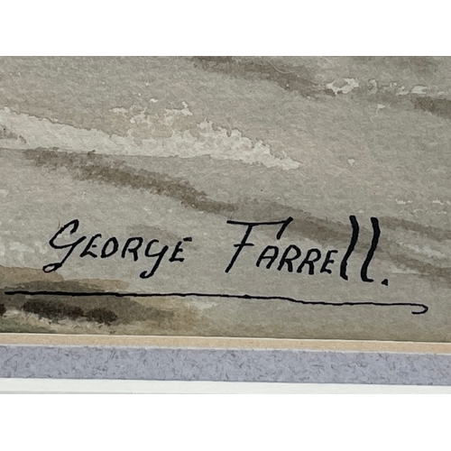 A watercolour by George Farrell. 36.5x24cm. Frame 55x42.5cm