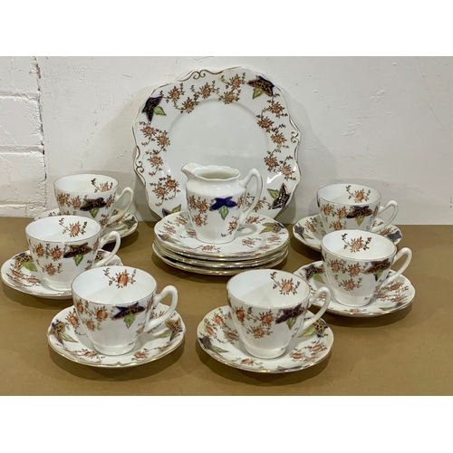 A vintage bone China tea set.