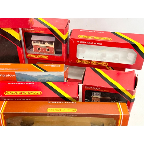 A quantity of empty Hornby Railways boxes.