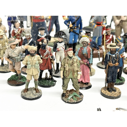 A collection of vintage metal model soldiers. 13 Limited Edition ...