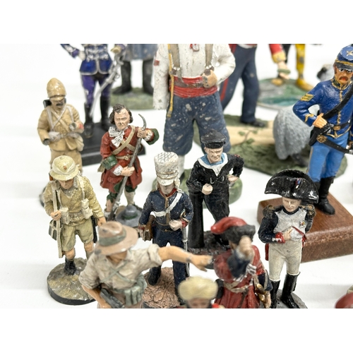 A collection of vintage metal model soldiers. 13 Limited Edition ...